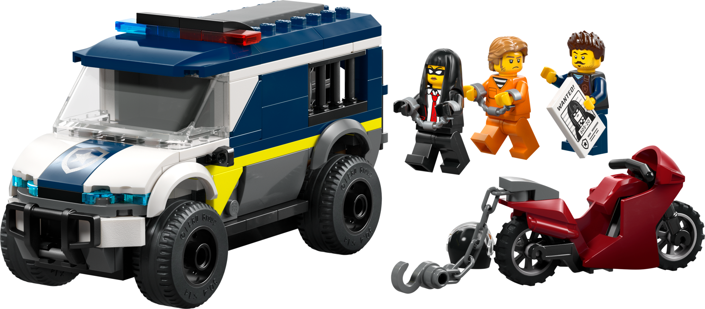 LEGO City Police Prisoner Transport Van 60479 Building Toy Set ...