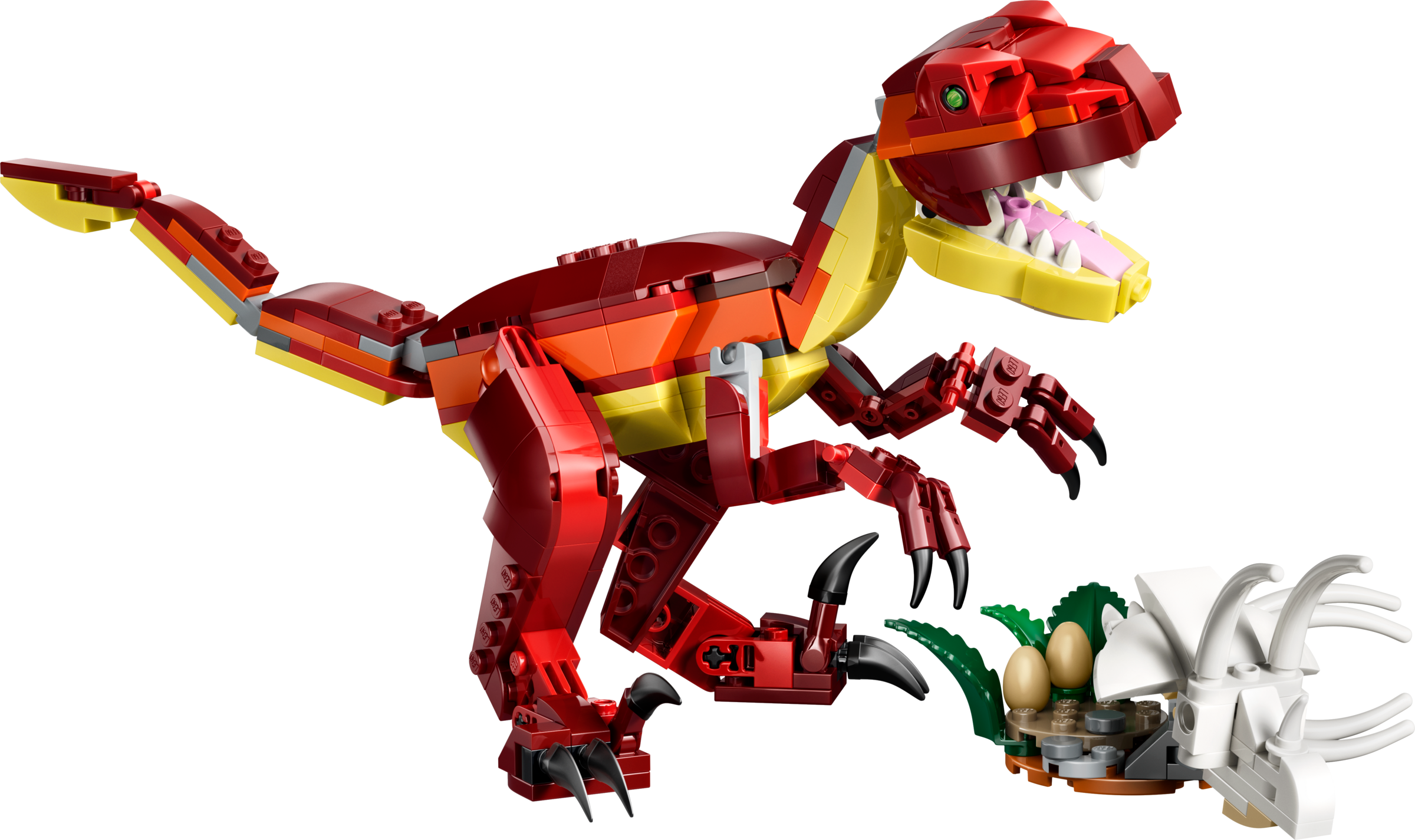 LEGO Creator 3-in-1 Fierce Dinosaur Building Set 31379 Prehistoric Toy ...