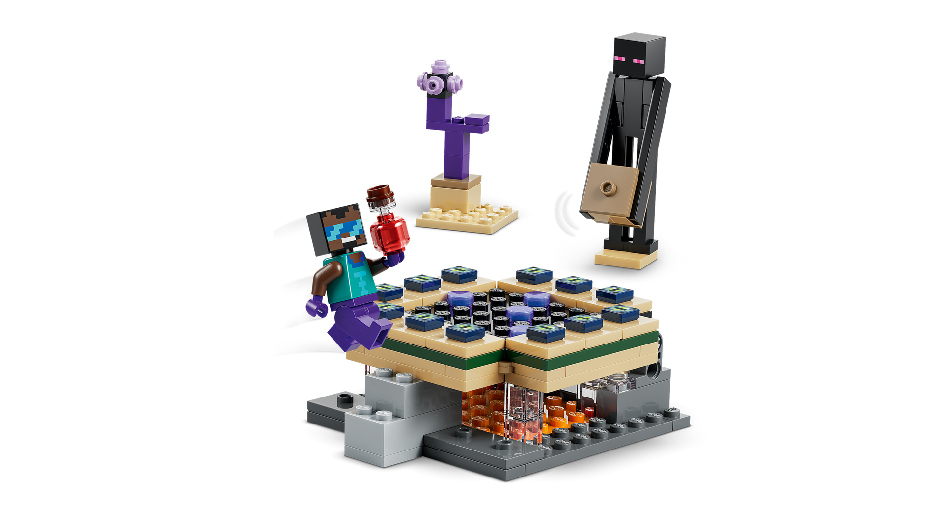 LEGO Minecraft Nether and End Portal Journey 21584 Building Set ...