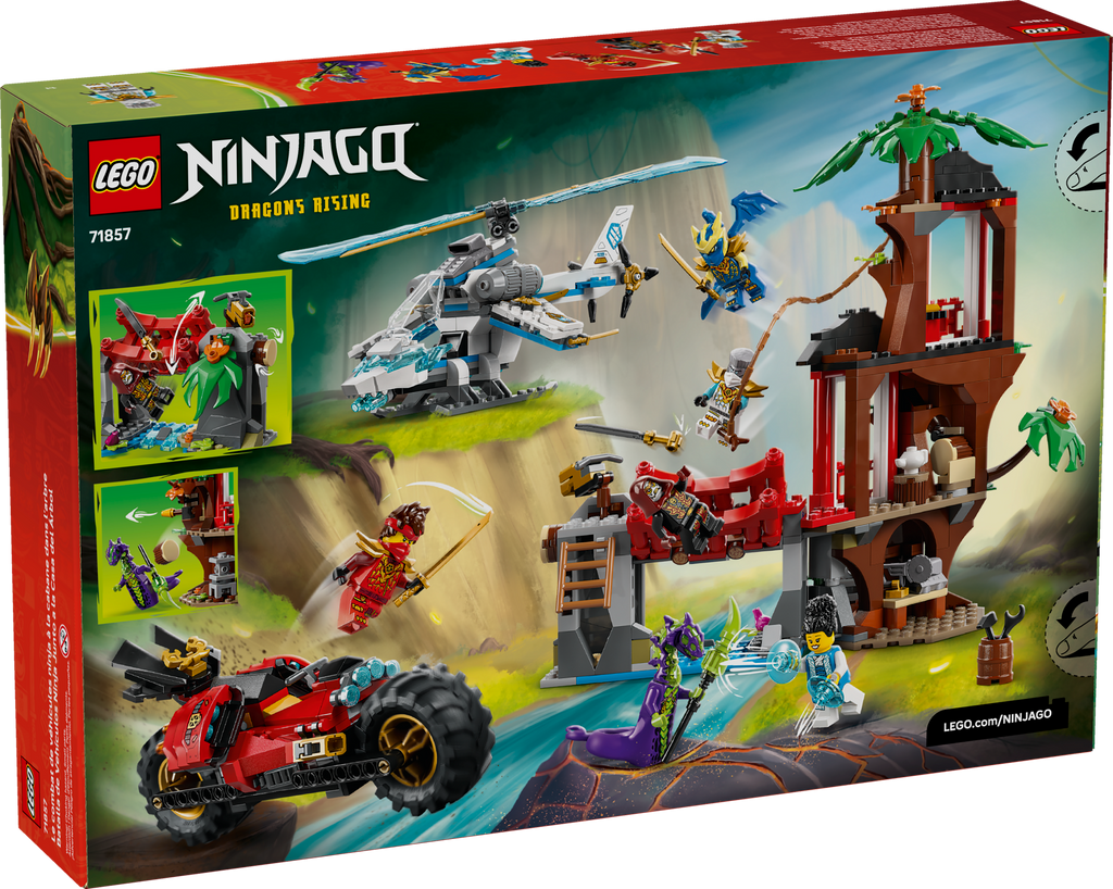 LEGO NINJAGO Ninja Vehicle Tree House Battle 71857 Building Set ...