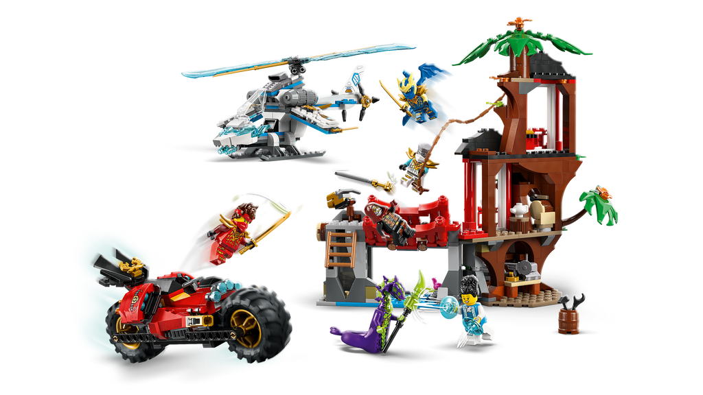 LEGO NINJAGO Ninja Vehicle Tree House Battle 71857 Building Set ...